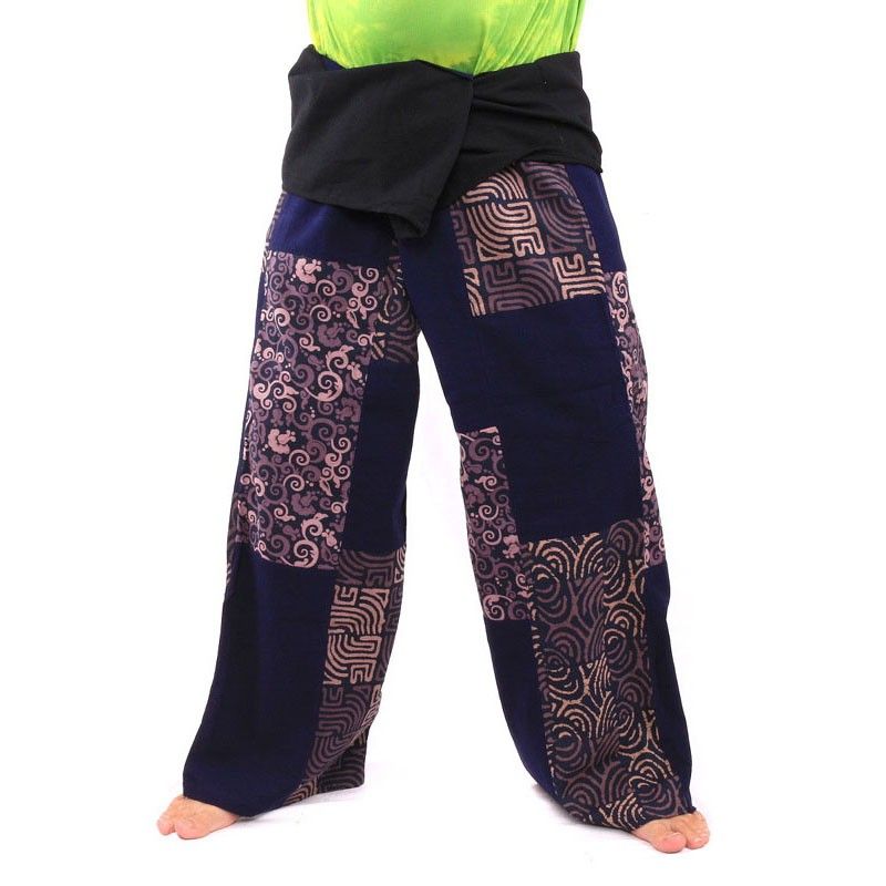 Thai fisherman pants - grey - extra long cotton